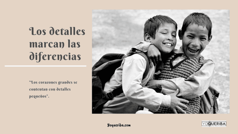Qué significa la frase las cosas pequeñas son más importantes