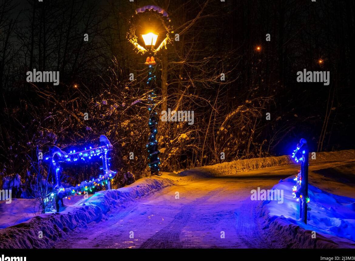 El significado mágico de las luces navideñas en la noche